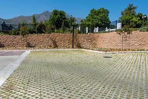 open grid concrete block paving for new Mediclinic parking area